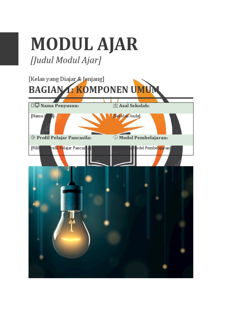01 - Format Modul Ajar | PDF