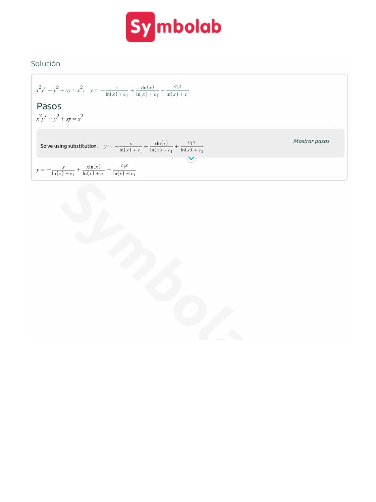 Symbolab - Solutions | PDF