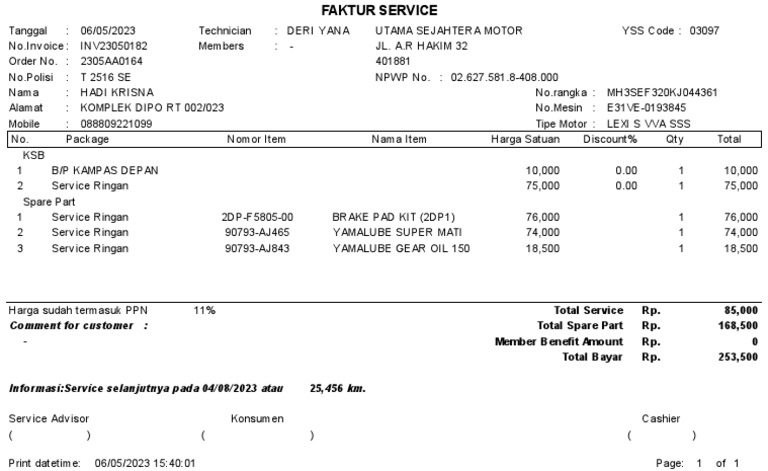Invoice Report | PDF