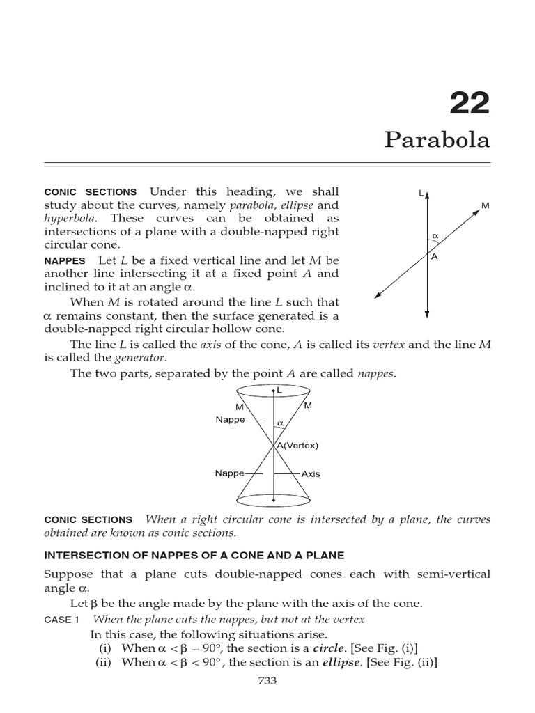 Parabola Chap PDF From RS AGARWAL | PDF | Mathematical Physics | Geometric Shapes