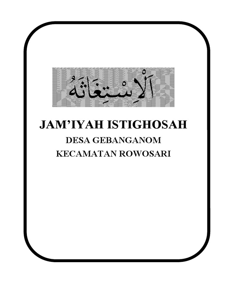 Jamiyah Istighosah Gebanganom Nama | PDF