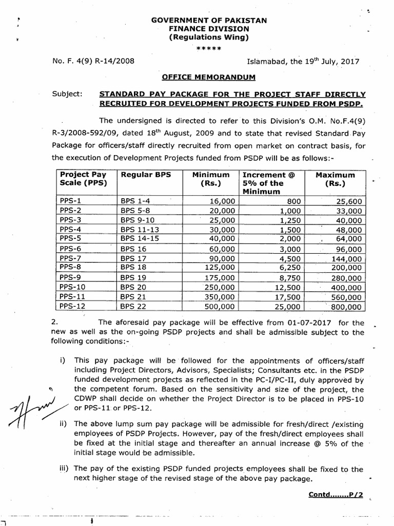 Project Pay Scale 2017-1 | PDF