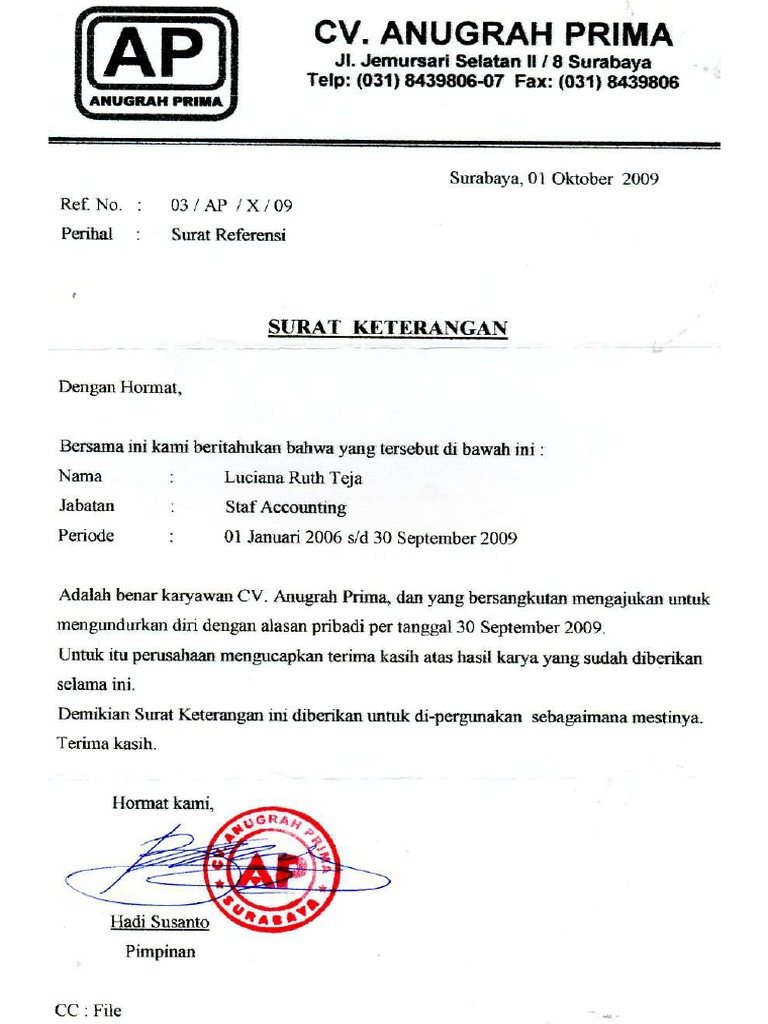 CV. Anugerah Prima | PDF