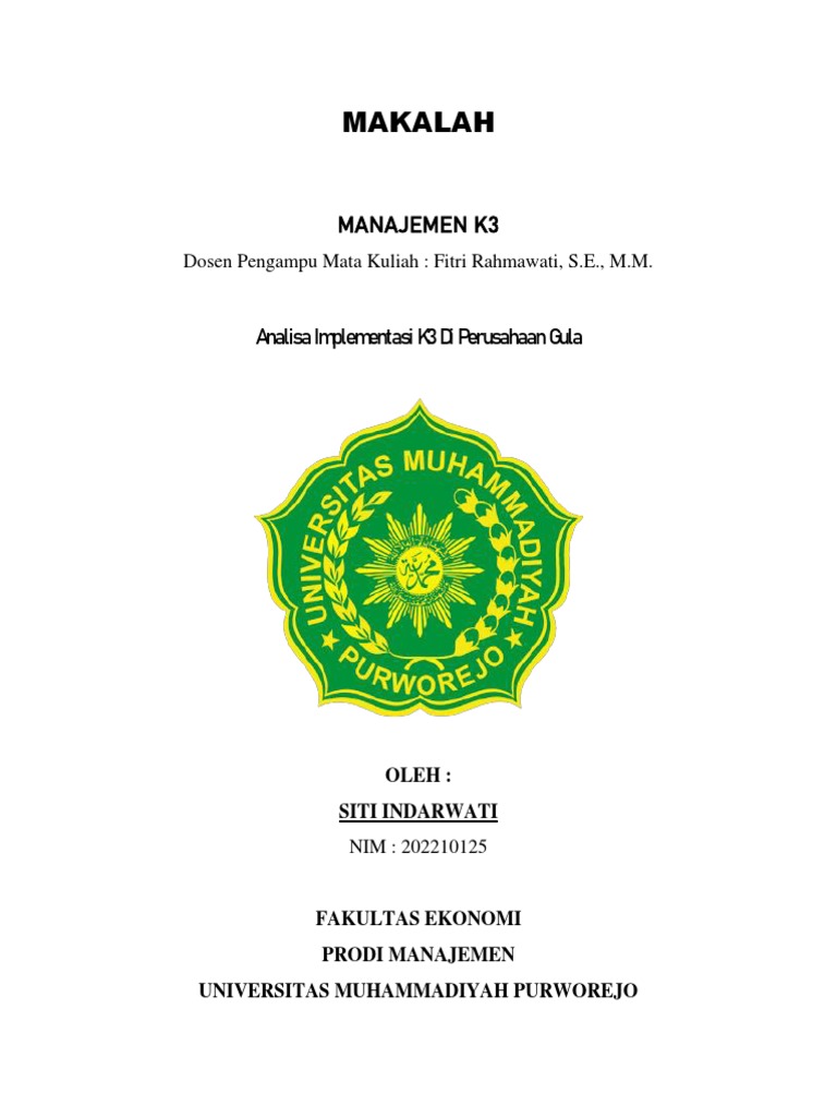 Makalah K3 | PDF