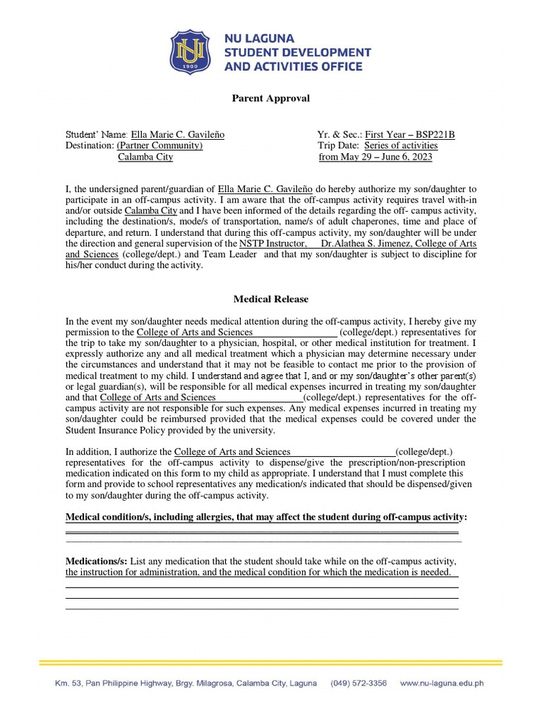 NSTP 1 Waiver | Download Free PDF | Health Care | Medicine