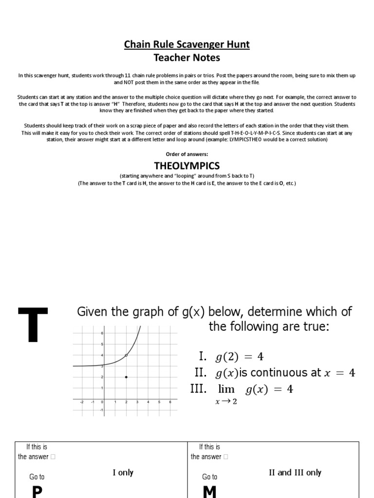 Continuity IVT Scavenger Hunt 725f86a833 | PDF | Function (Mathematics) | Theoretical Computer ...
