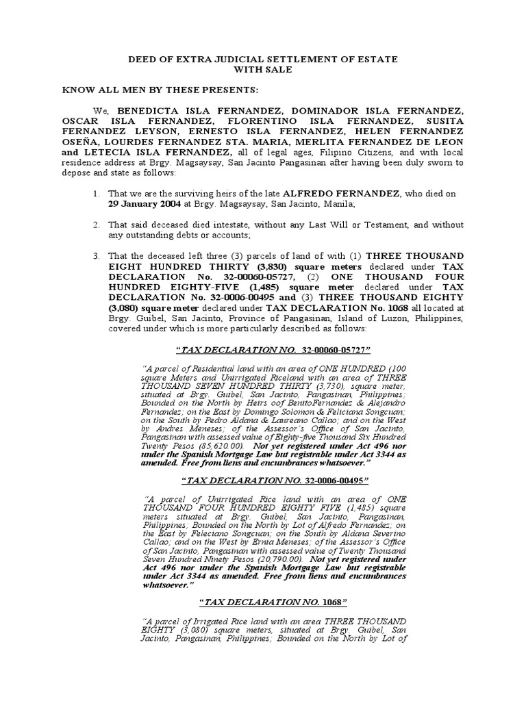 Judicial Affidavit | PDF | Deed | Philippines