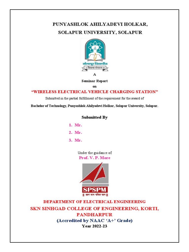Seminar Report Format | PDF | Science & Mathematics | Computers