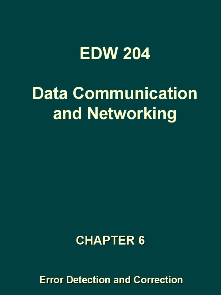 CH 06 - Dcc10e | PDF | Error Detection And Correction | Arithmetic