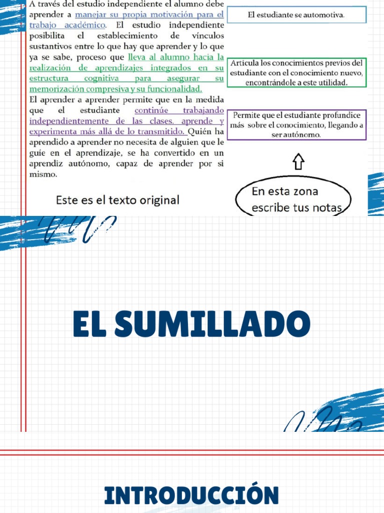 El sumillado (1) | PDF | Sumario abstracto) | Ciencia cognitiva