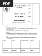 AORN Sample Cleaning Checklist Includes or and Pre and Postop | PDF ...