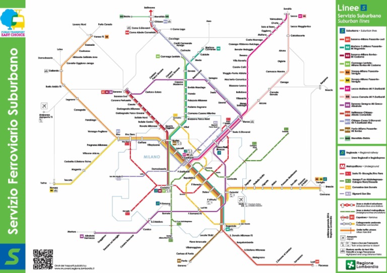 Mapa de trenes de Milán | PDF