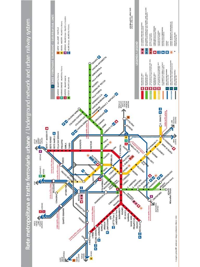 Mapa Metro Milán | PDF