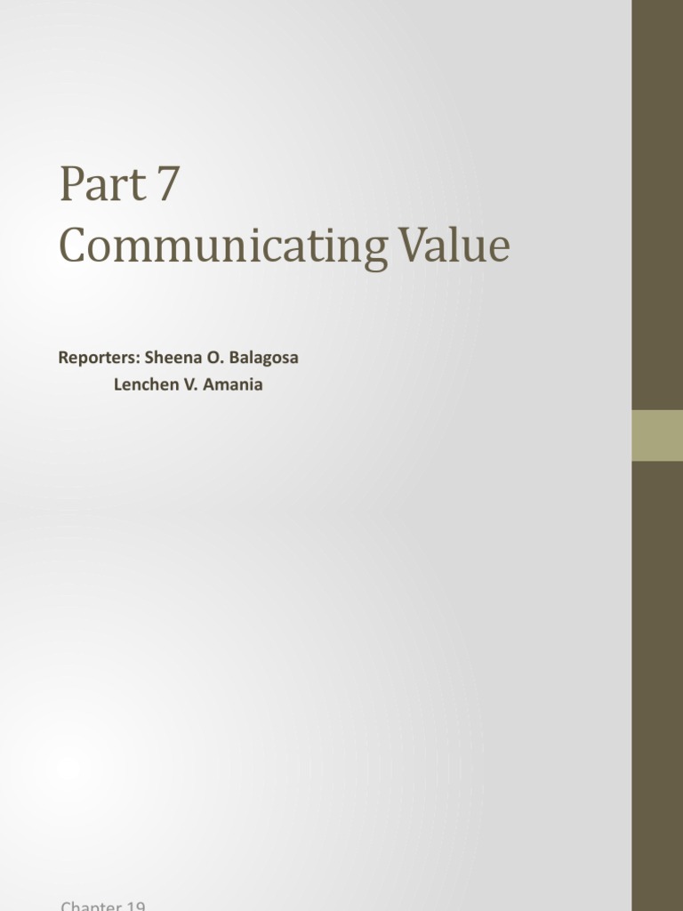 MarMan Chapter 19 | PDF | Marketing Communications | Marketing