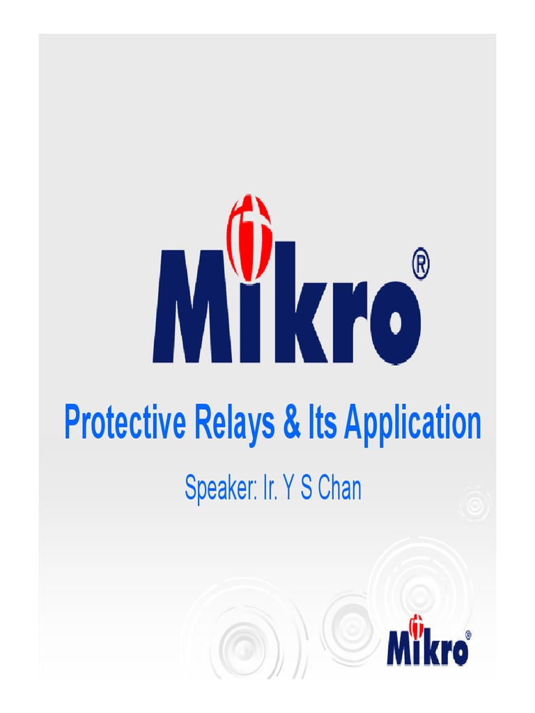 Mikro Relay Protection Applications | PDF | Electrical Equipment | Wire