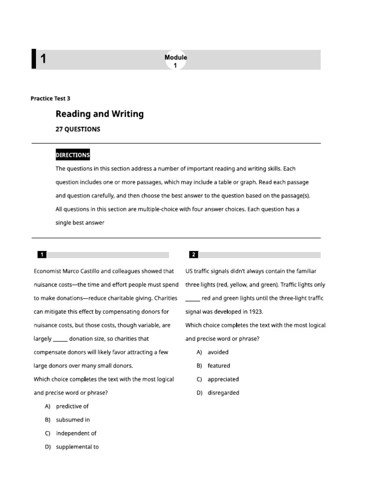 Practice Test 3 | PDF