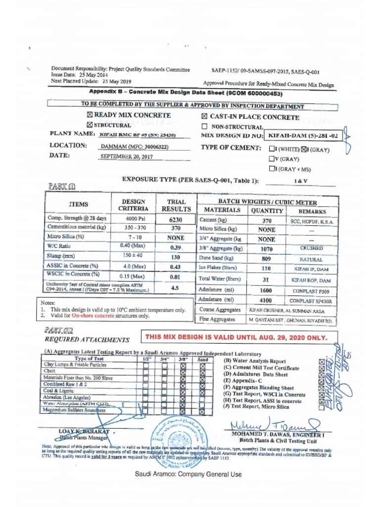 Screed Mix Design Appendix B and C | PDF