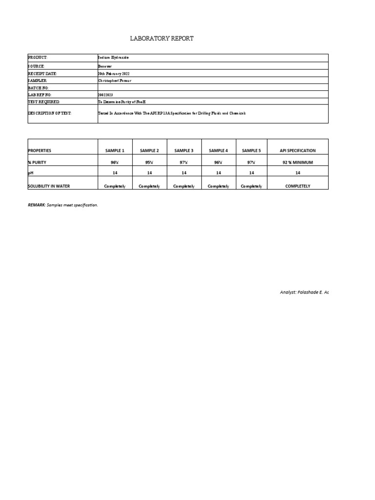 KOH TEST 20022023B | PDF