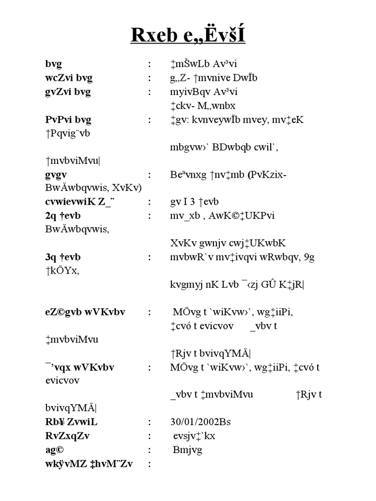 Bangla Bio Data | PDF