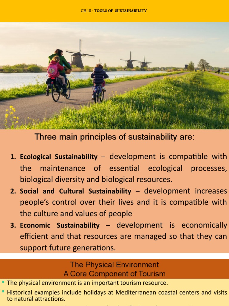 CH 4 - Tools of Sustainability | PDF | Tourism | Sustainability