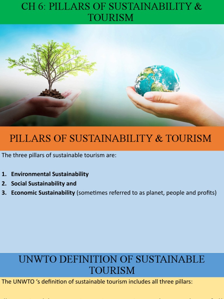 CH 2 - Pillars of Sustainability - Tourism | PDF | Sustainability | Tourism