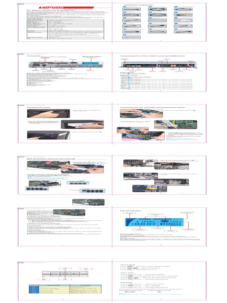 Allinone Manual GB | PDF | Usb | Electrical Connector