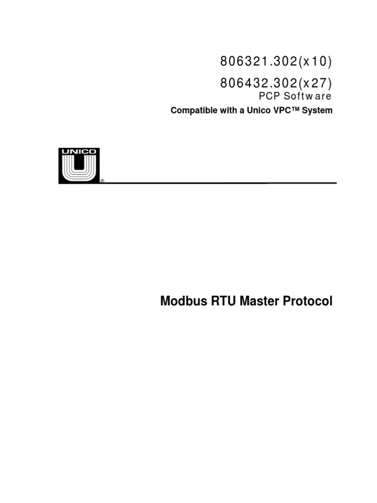 Modbus Rtu Master 302 Pcp Pdf Telecommunications Computing
