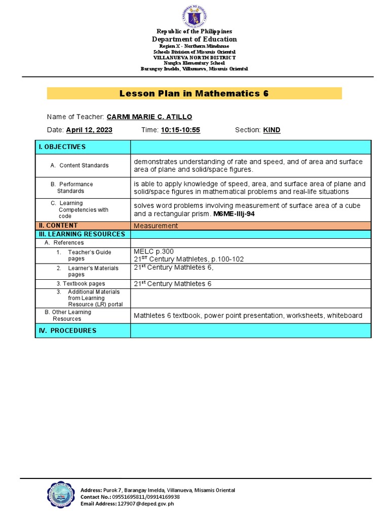 DLP-for-Observation - Solving Problems Involving Measurement of Surface ...