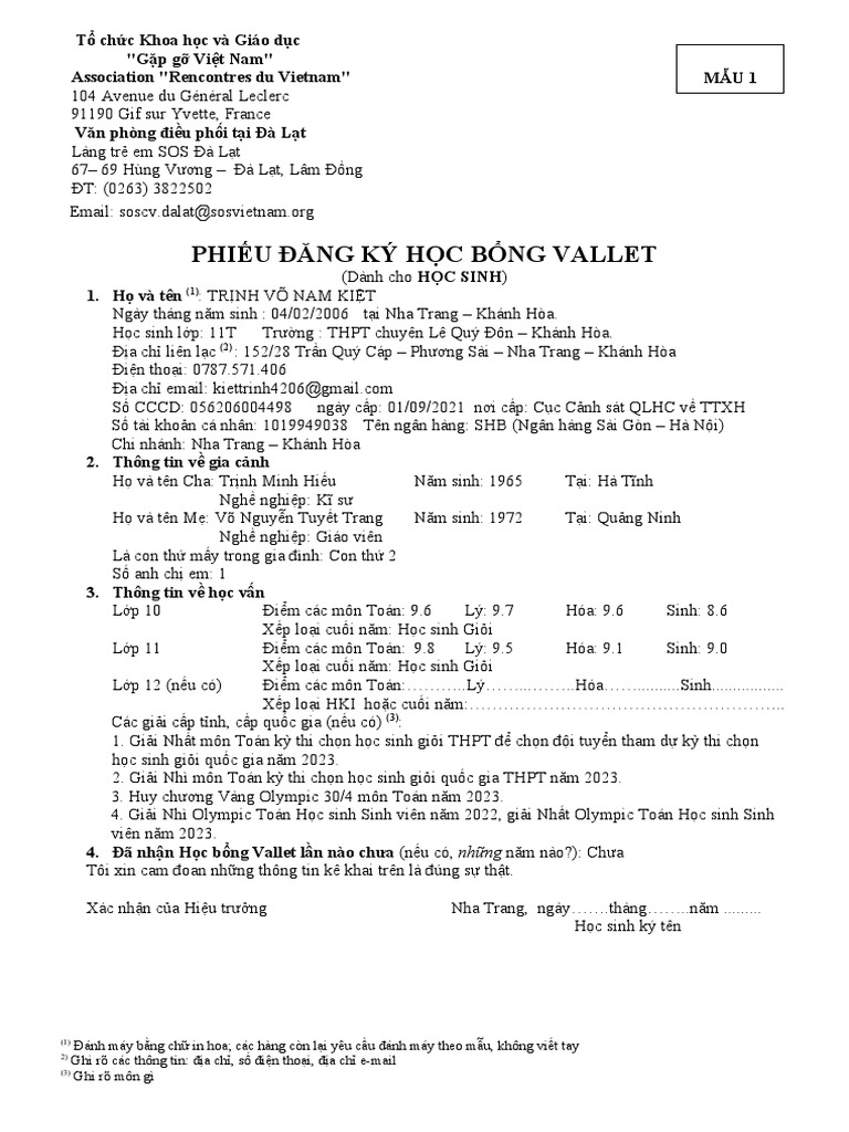 mau 1_phieu_dang_ky_hoc_bong_Vallet_hoc_sinh | PDF