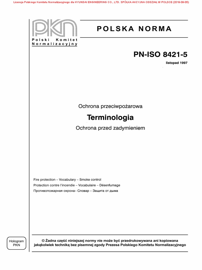 PN Iso 8421 5 - 1997P | PDF