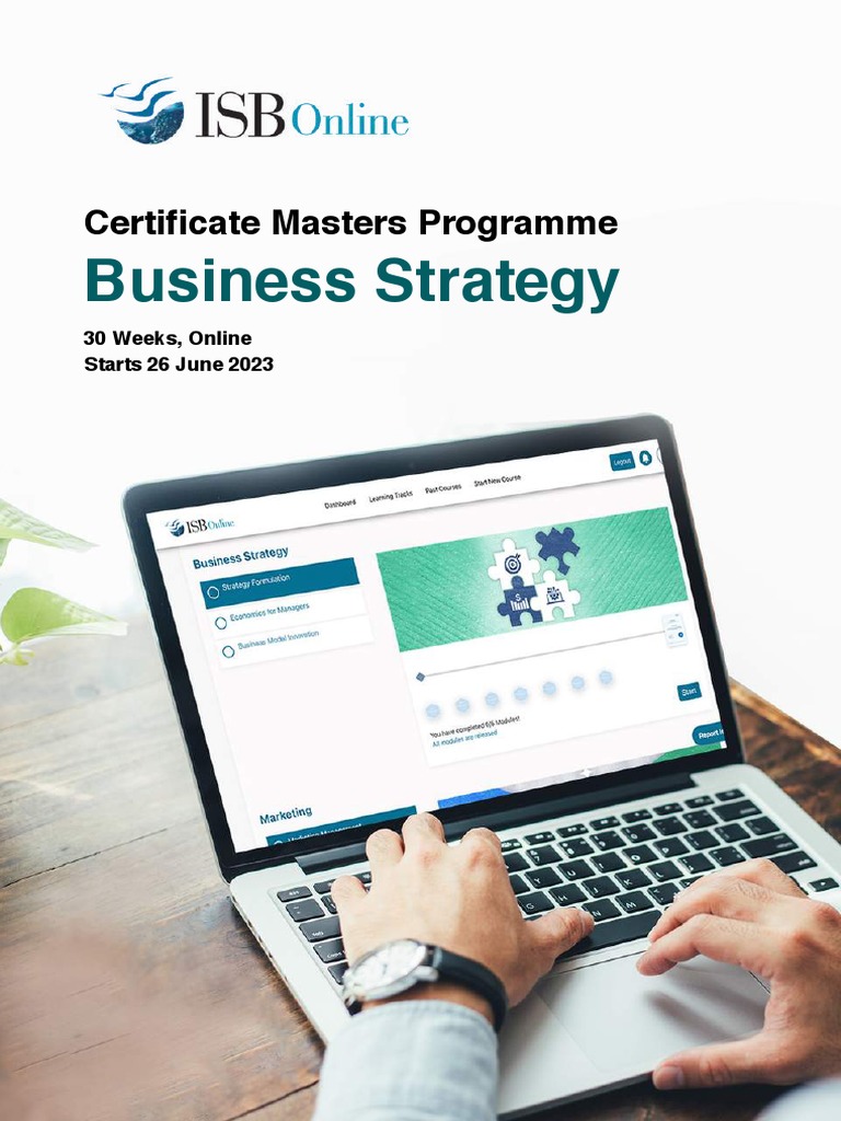 ISB Online BS Brochure | PDF | Strategic Management | Cognitive Science