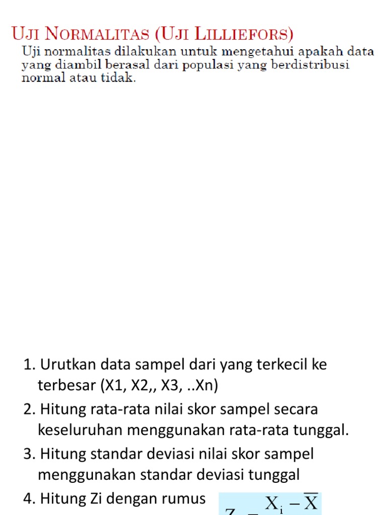 Uji Normalitas Dan Homogenitas Manual | PDF Uji Normalitas Dan Homogenitas Manual | PDF
