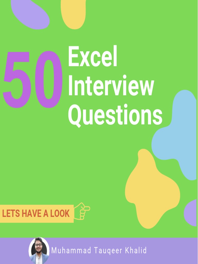 50 Excel Interview Questions 1685459119 Descargar Gratis Pdf Microsoft Excel Software 