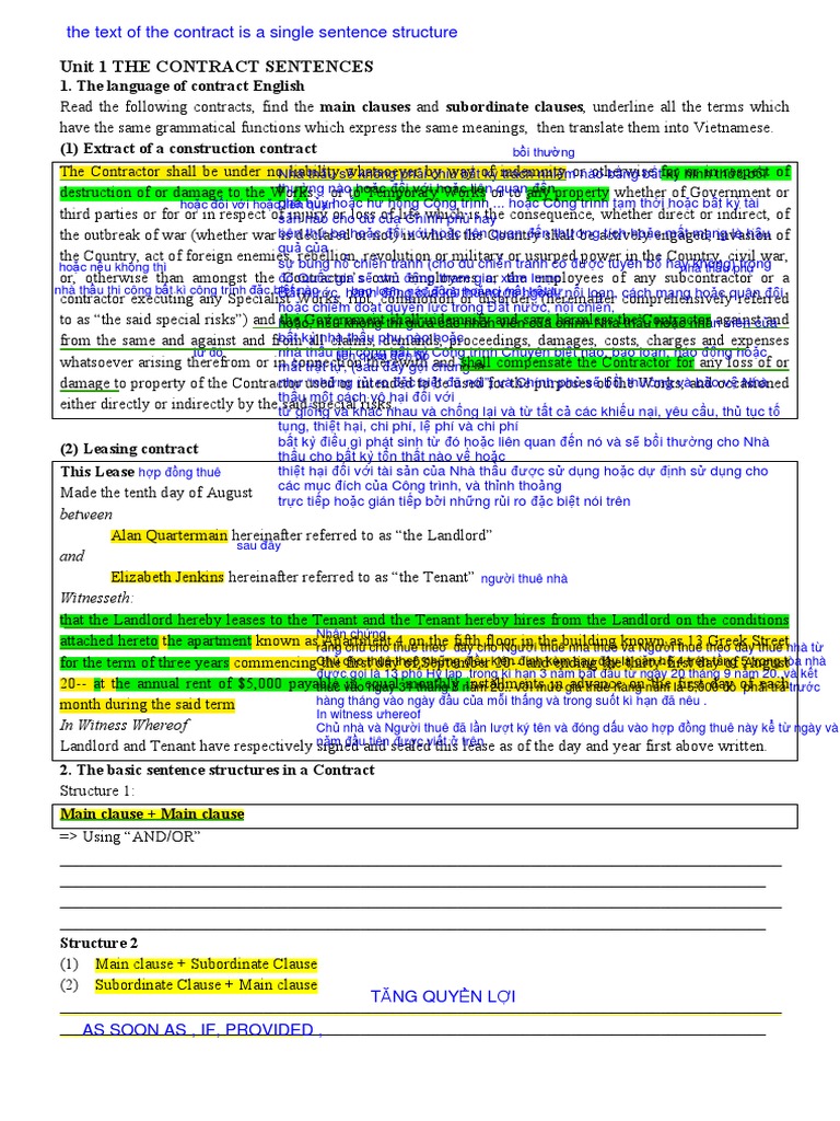 Contract English | PDF