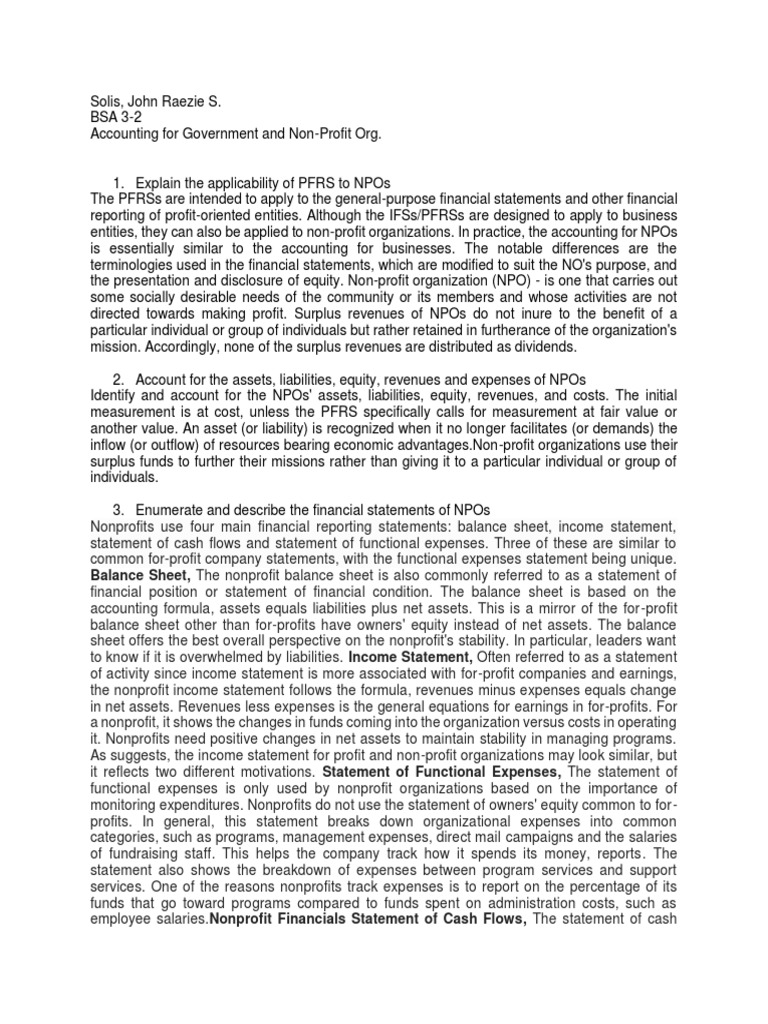 Activity Module 4 Part 1 Solis | PDF | Nonprofit Organization | Expense