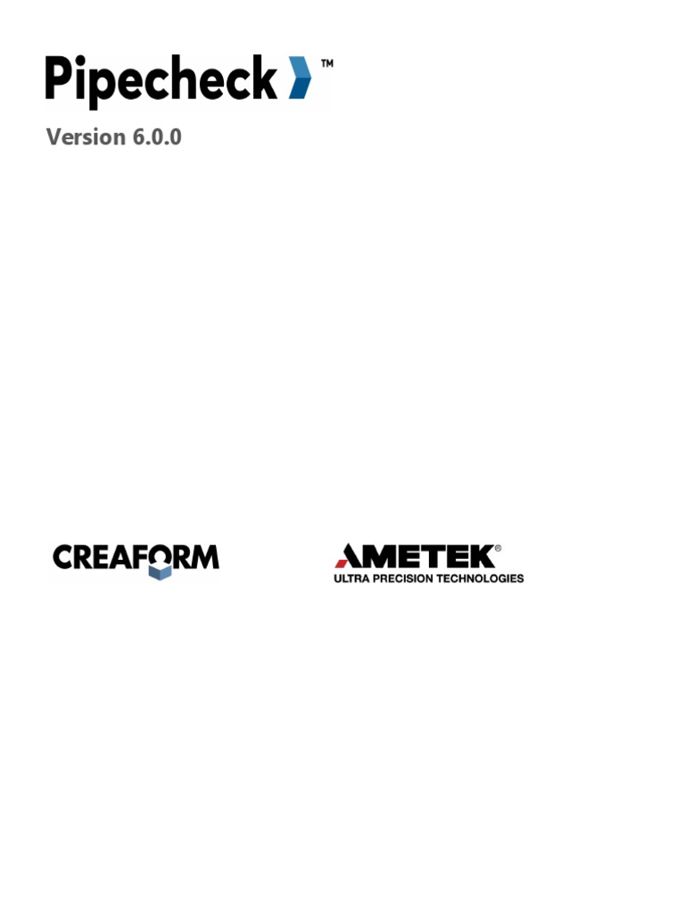 Pipecheck User Manual en | Download Free PDF | Image Scanner | Pipe (Fluid Conveyance)