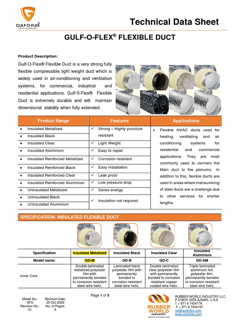 TDS - FD | Download Free PDF | Duct (Flow) | Wire