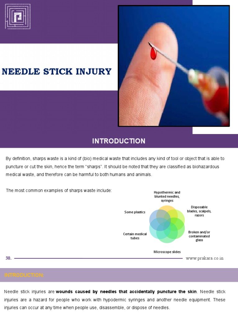 Needle Stick Injury Prevention Guide | PDF | Immunology | Causes Of Death