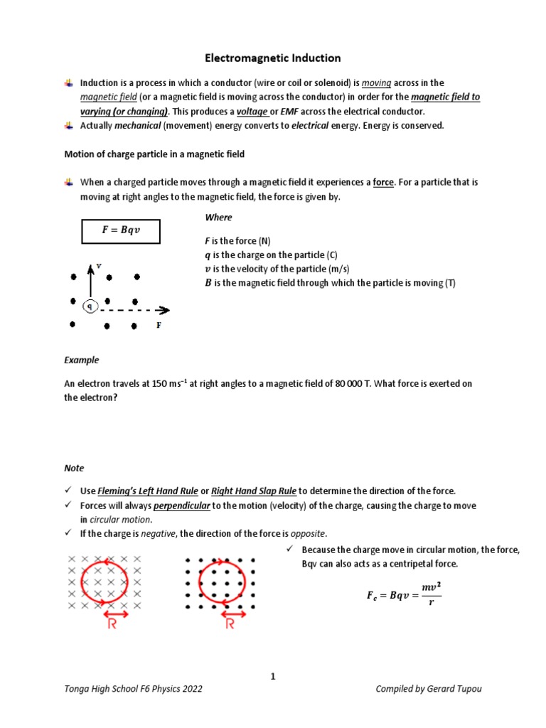 7d. Electromagnetic Induction | PDF | Electromagnetic Induction ...