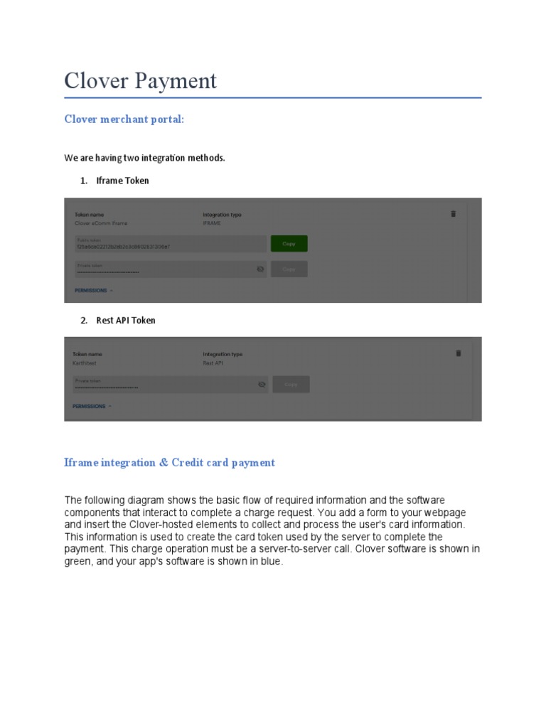 Clover Payment | PDF | Html Element | Software