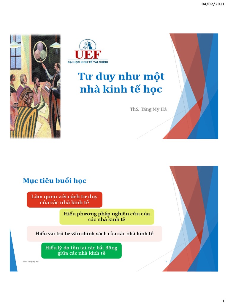 2 - Tu Duy Nhu 1 Nha Kte Hoc | PDF