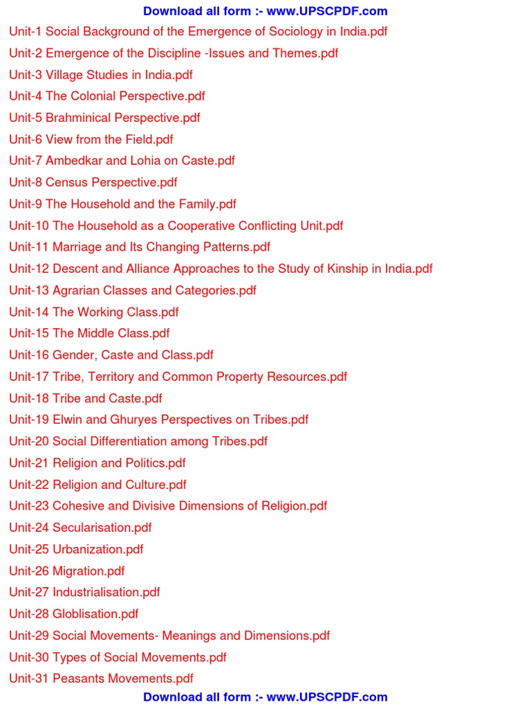 MSO-004 Sociology in India | PDF | Sociology | Caste