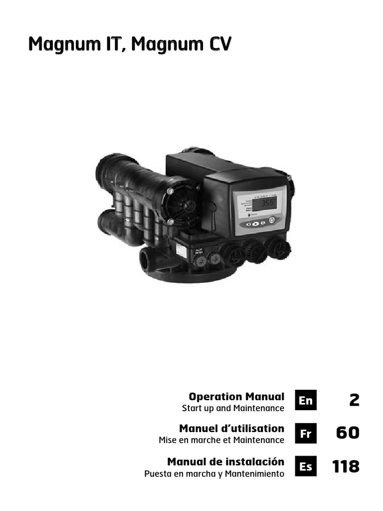 Autotrol Magnum Manual | PDF | Manufactured Goods | Mechanical Engineering