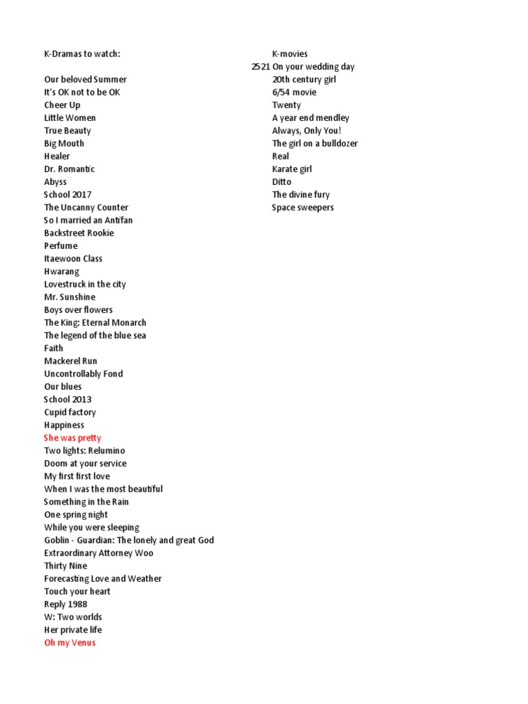 K Dramas | PDF
