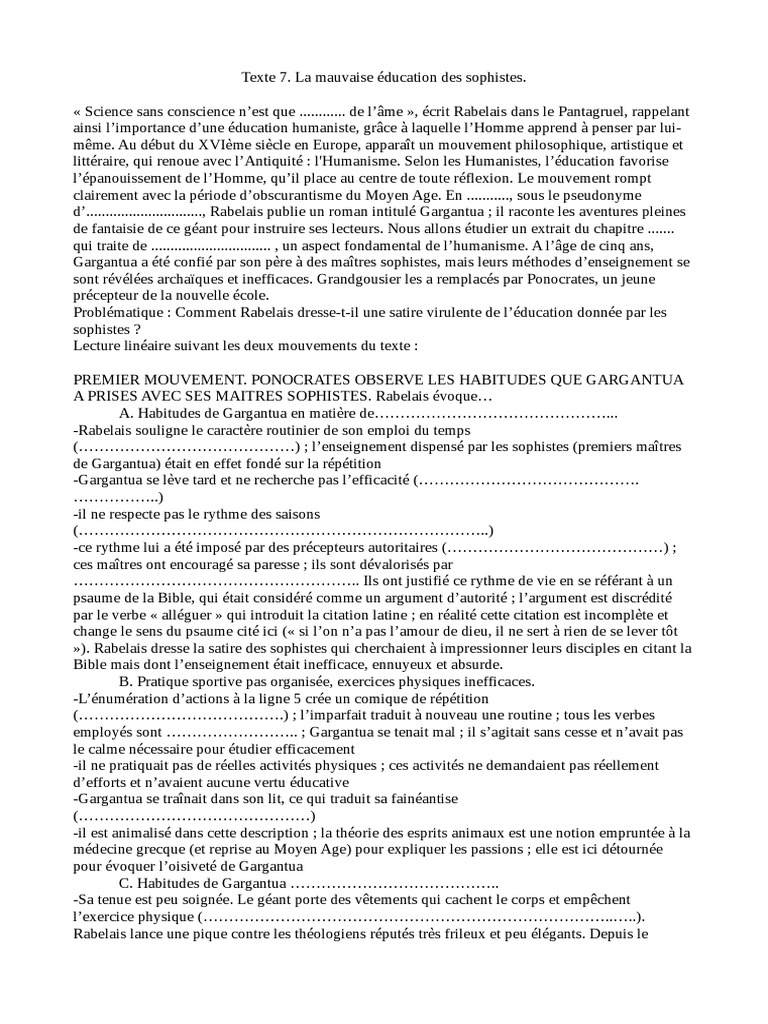 Texte 7 | PDF | Humanisme