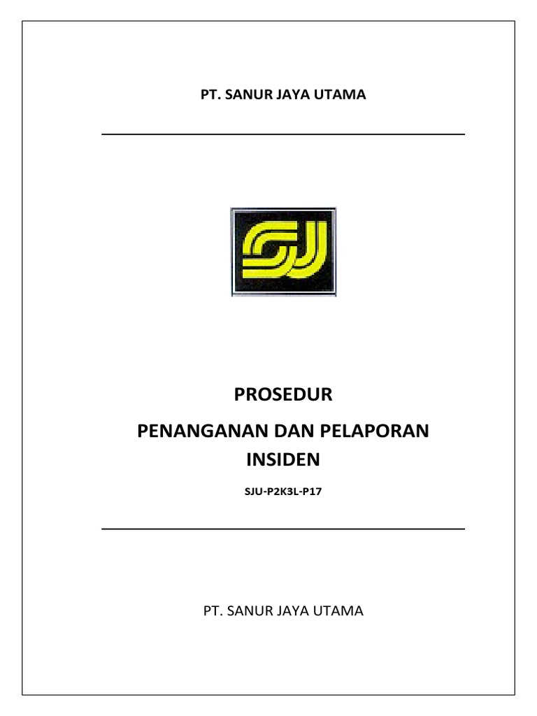 SJU-P2K3L-P17 Penanganan Dan Pelaporan Insiden | PDF