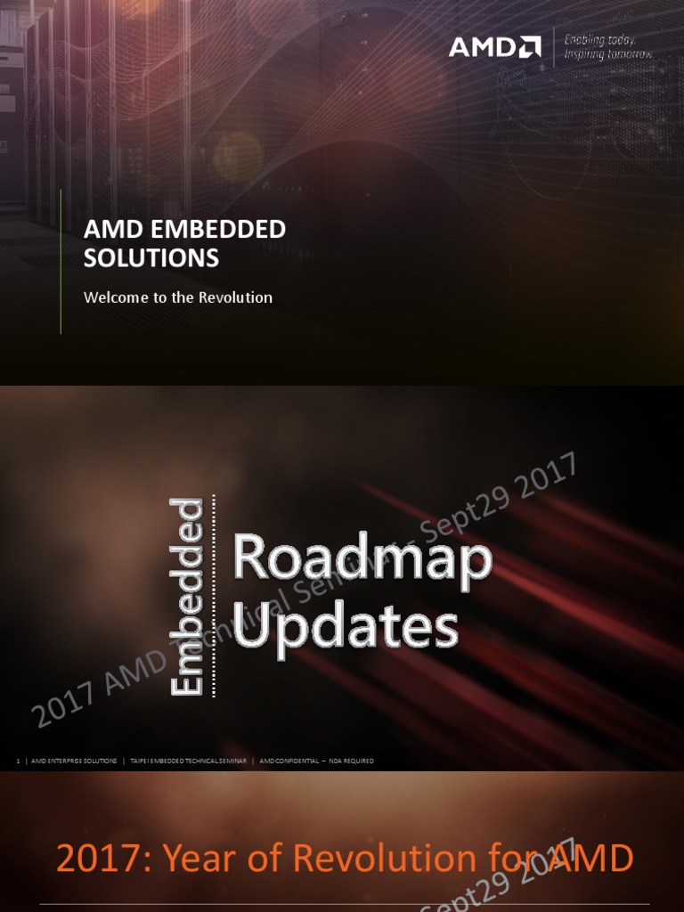 AMD Embedded Roadmap and Vertical Strategy - For Customers | PDF ...