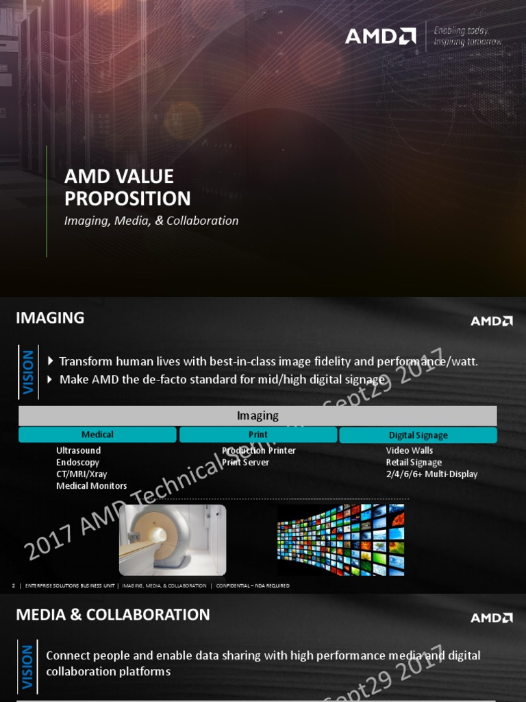 AMD Value Proposition in Imaging, Media, and Collaboration - For customers | PDF | Graphics ...
