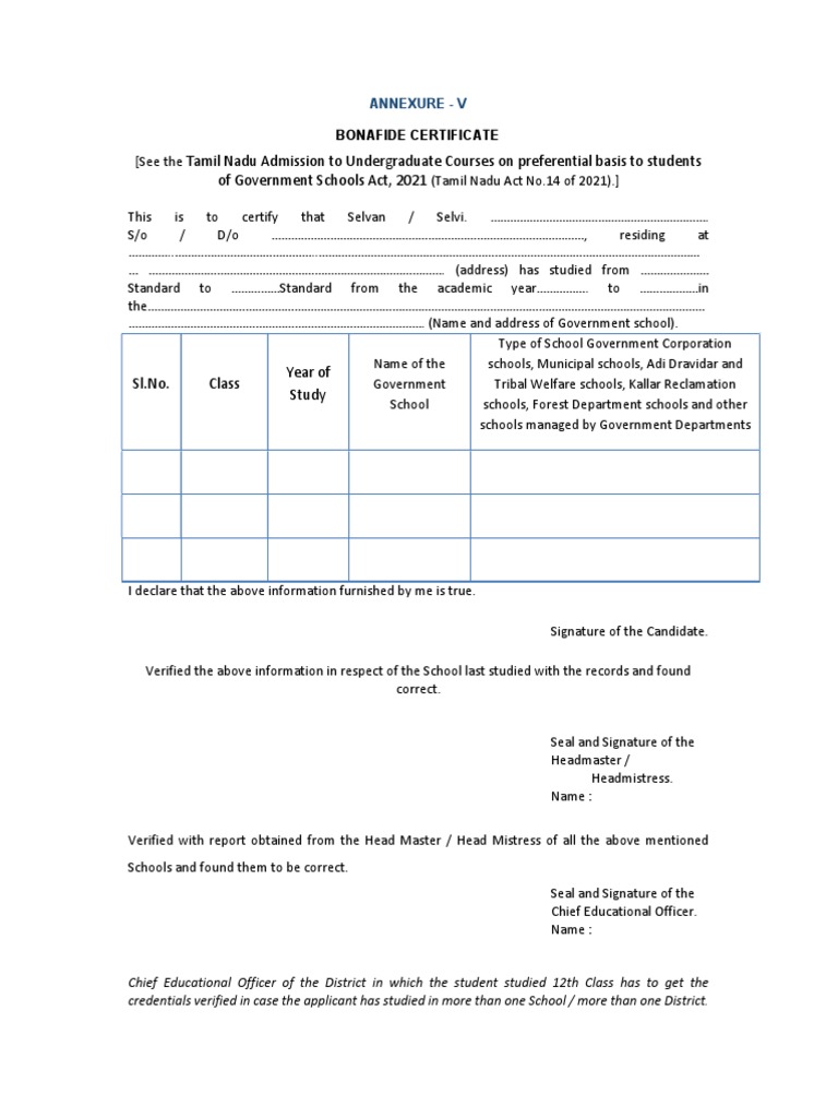 Annexure V | PDF