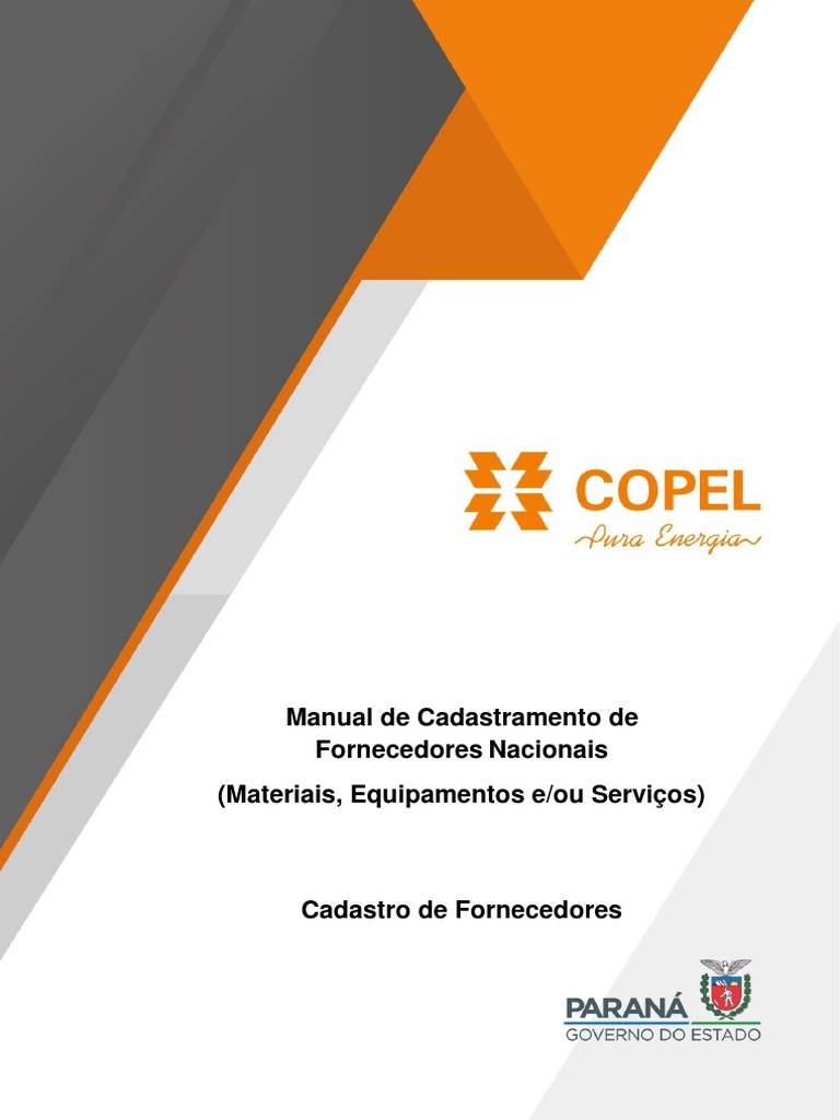 Manual de Cadastramento de Fornecedores | PDF | Contabilidade ...